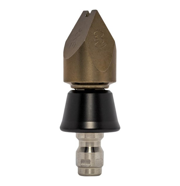 Jetaxe Invader Nozzle 1/4" with Slim PVC Skirt - The Jetters Edge